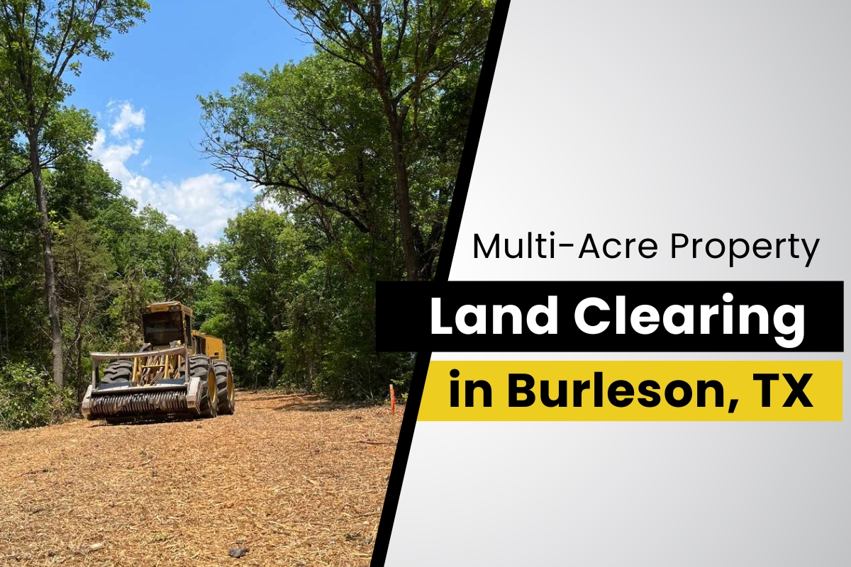 Land Clearing on Multi-Acre Property in Burleson, TX
